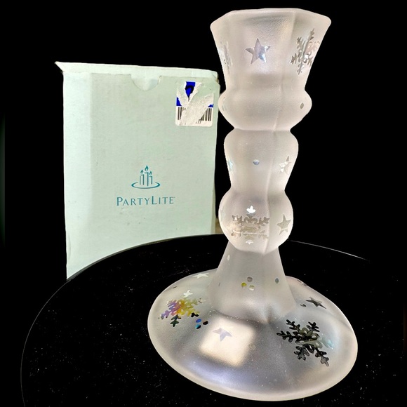 PartyLite | Accents | Partylite P7876 Snow Nights Taper Candle Holder ...
